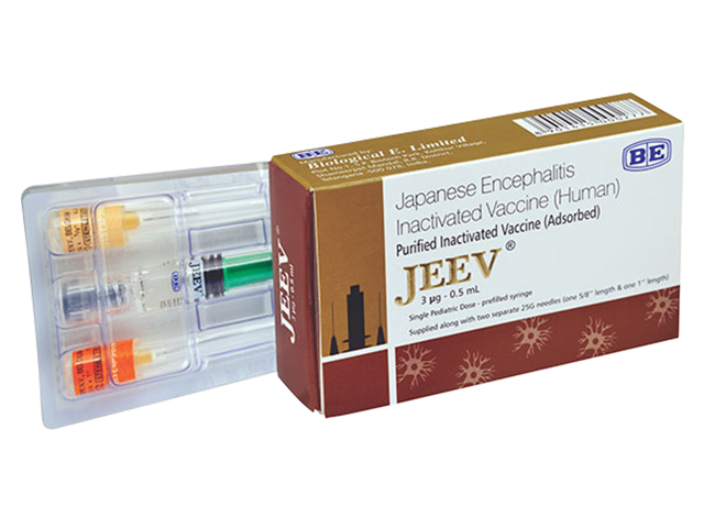 JEEV 3mcg, 0.5 ML Vaccine 0.5 PFS Inactivated Vero Cell Japanese Encephalitis Vaccine